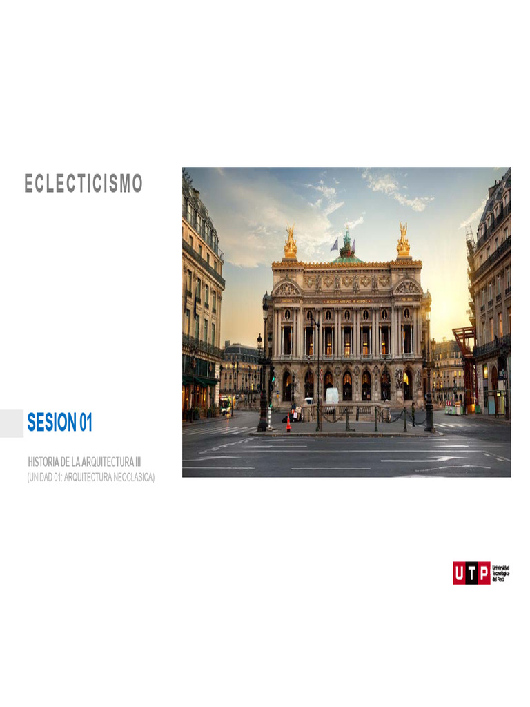 S01 - El Eclecticismo | PDF