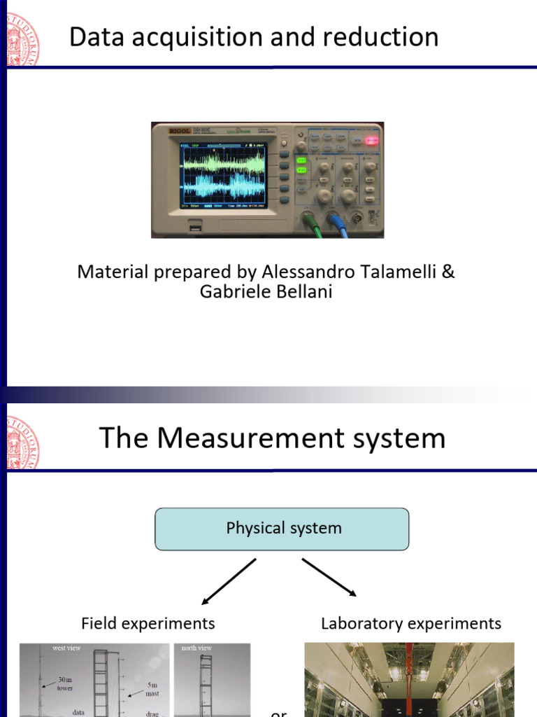 Lecture Course 3 Data Acquisition | PDF | Sampling (Signal Processing) | Analog To Digital Converter