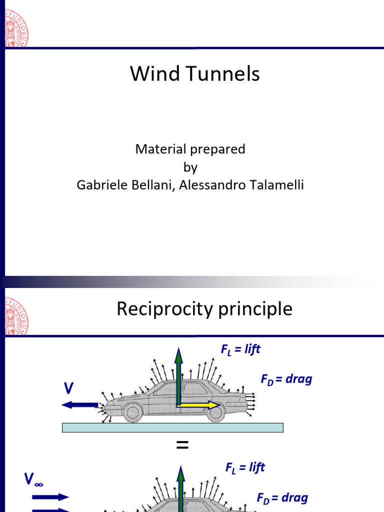 Lecture Course 5 WIND TUNNELS | PDF | Fluid Dynamics | Wind Tunnel