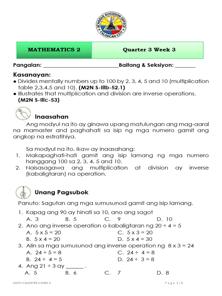Math 2 Q3 Week 3 | PDF