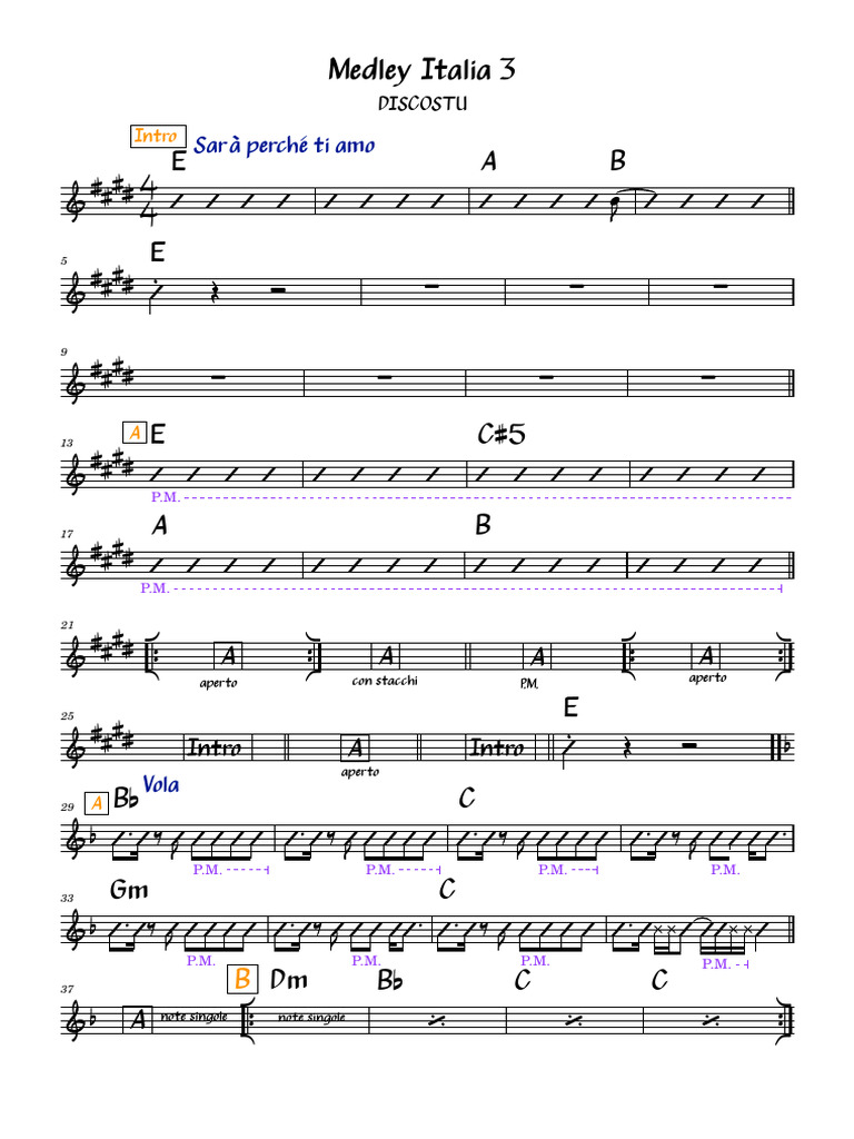 Medley Italia 3 | PDF