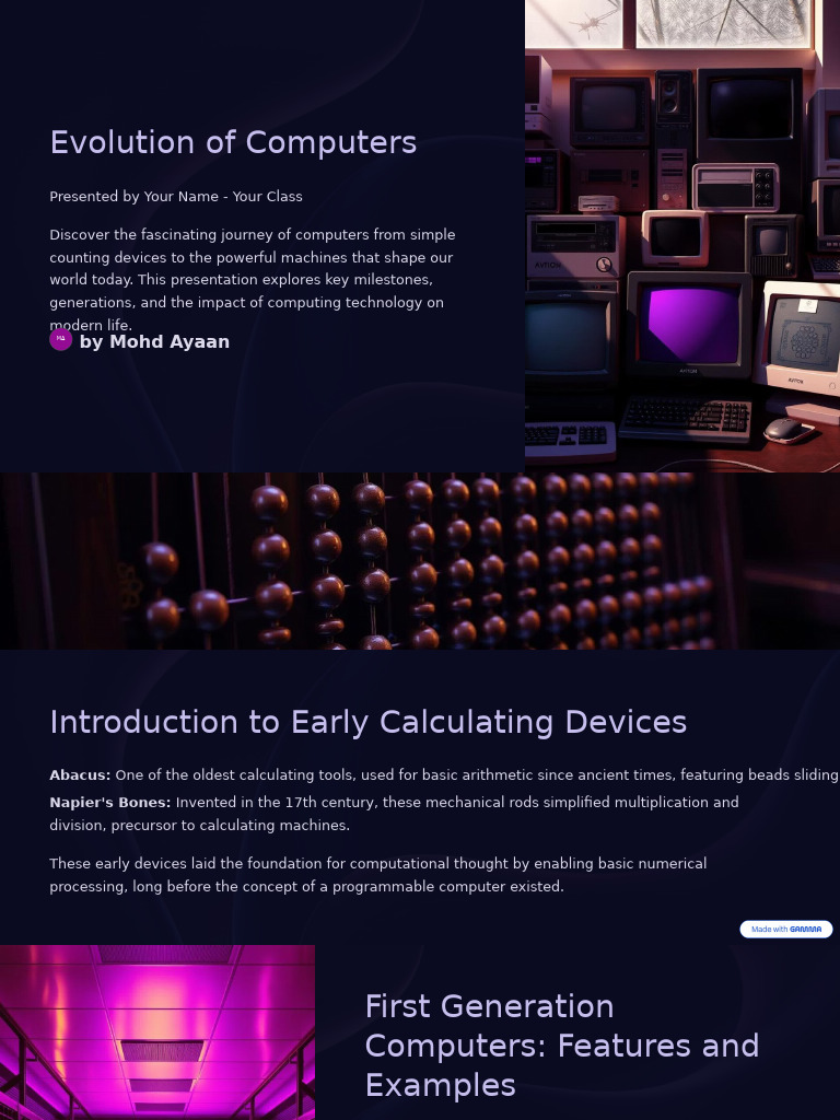 Journey Through Computer Evolution | PDF | Personal Computers | Computing