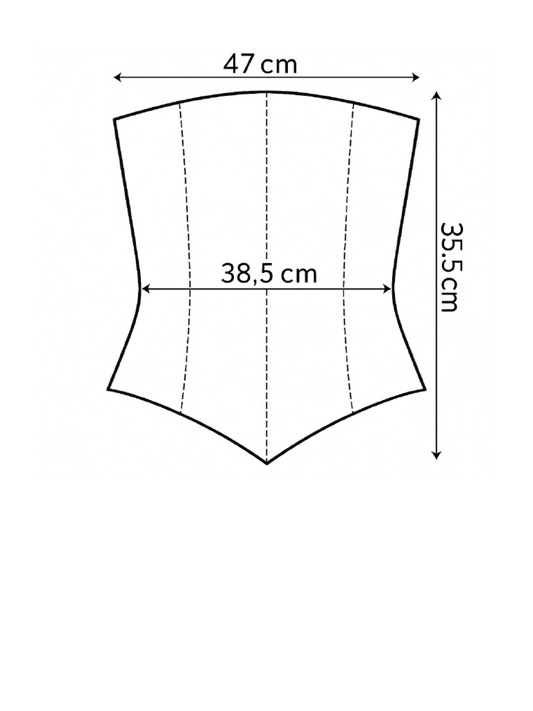Corset Pattern Front and Back | PDF