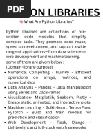 Python 100 Libraries List | PDF | Computing | Computer Programming