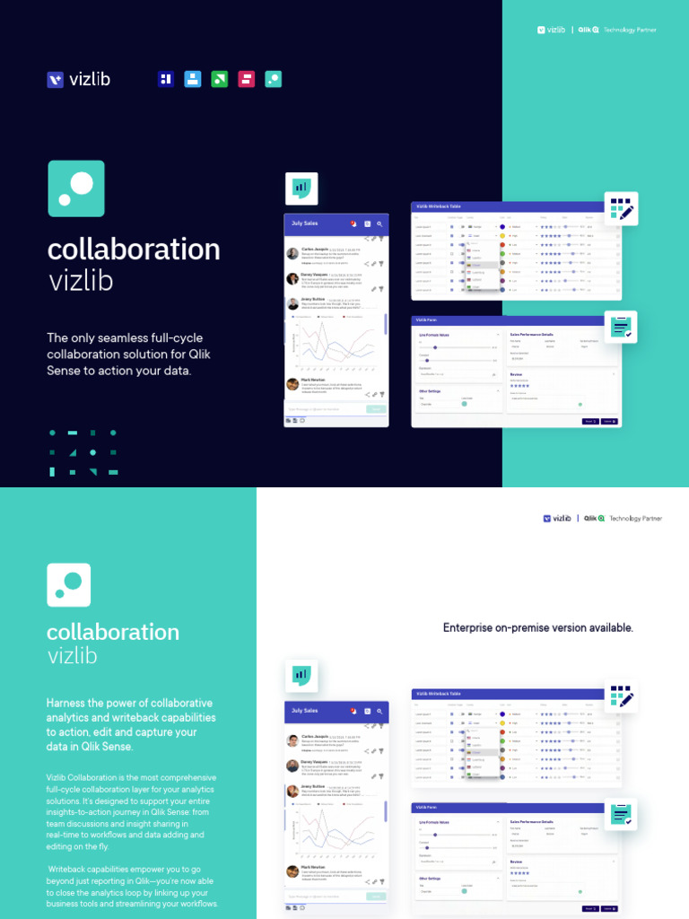 Vizlib Collaboration for Qlik Sense | PDF | Databases | Spreadsheet