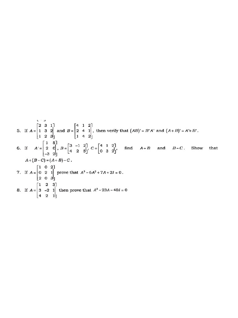 2nd PUC Mathematics Homework for JEE Sections (2) | PDF
