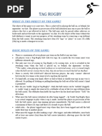 Oztag Rules Overview and Guidelines | PDF | Games Of Physical Skill ...