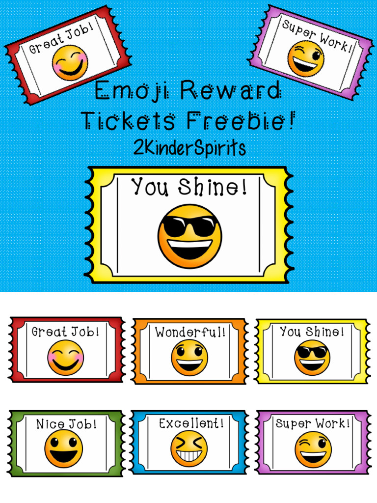 EmojiRewardTicketsFreebie 1 | PDF