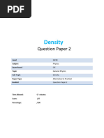 Geometry Density Worksheet | PDF | Density | Euclidean Geometry