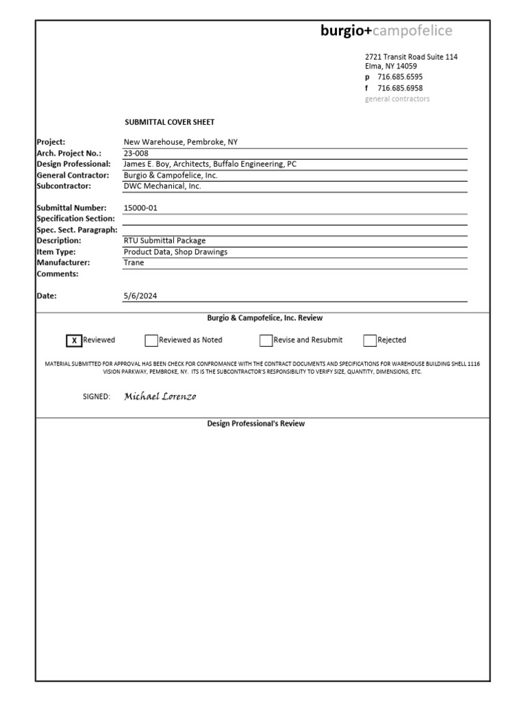 Submittal 15000-01 - RTU Package | PDF | Heat Pump | Mechanical Engineering
