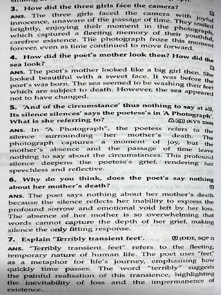 Photograph Questions and Answers | PDF