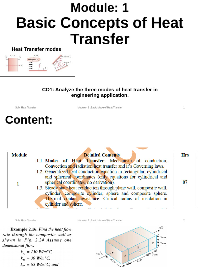 Lecture-8 Modes of Heat Transfer | PDF | Thermal Insulation | Physical ...