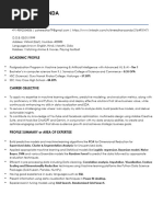 BTech IT Student Resume Overview | PDF