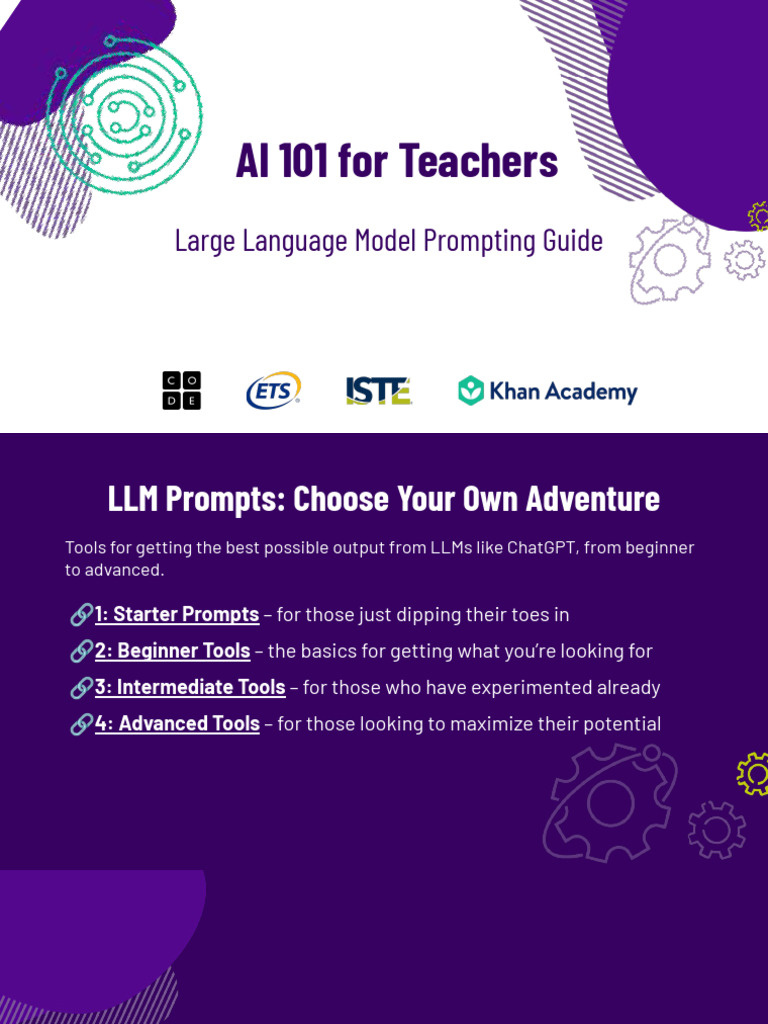 Teacher's Guide to LLM Prompting | PDF | Demand | Multiple Choice
