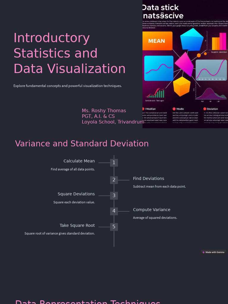 Introductory Statistics and Data Visualization | PDF | Statistical ...
