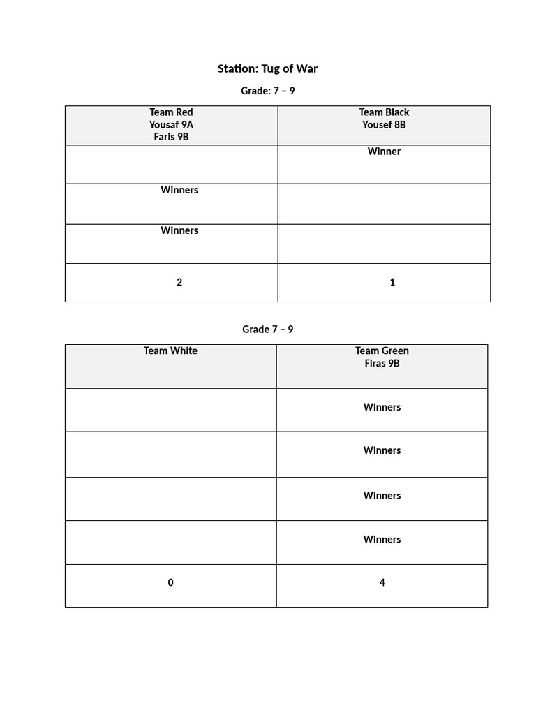 Tug of war | PDF