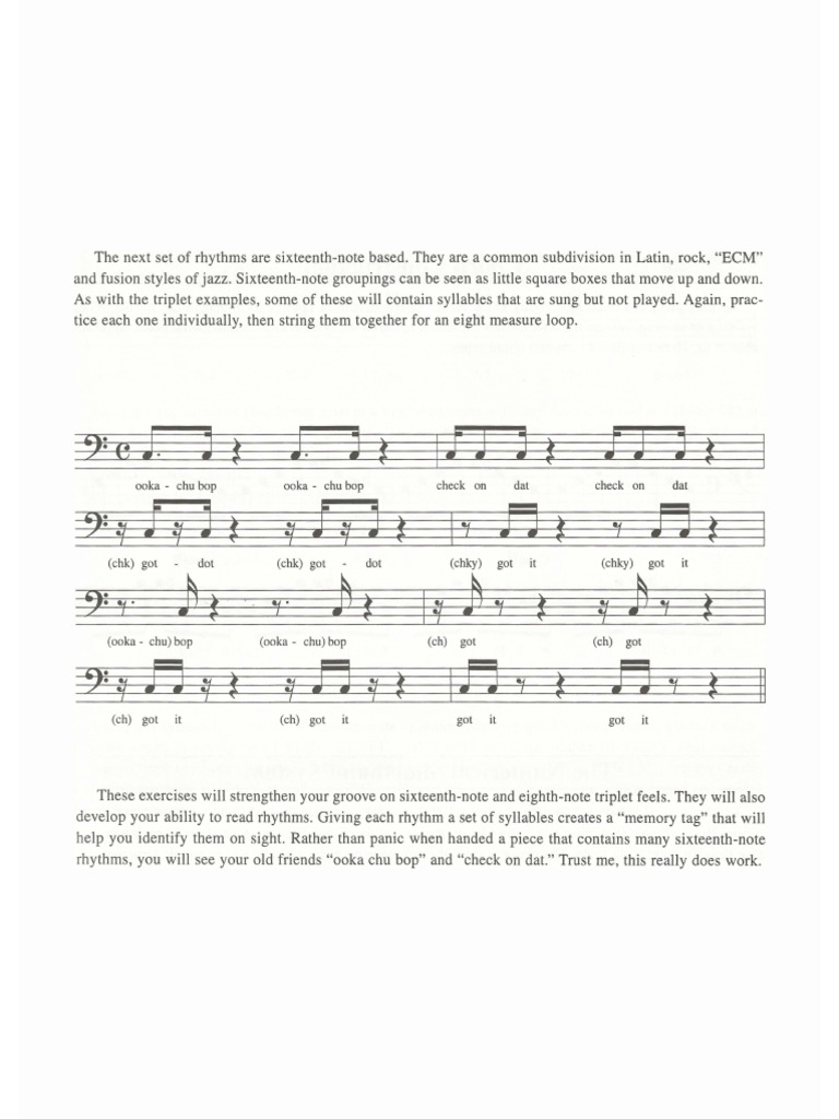 Rhythm Syllables | PDF