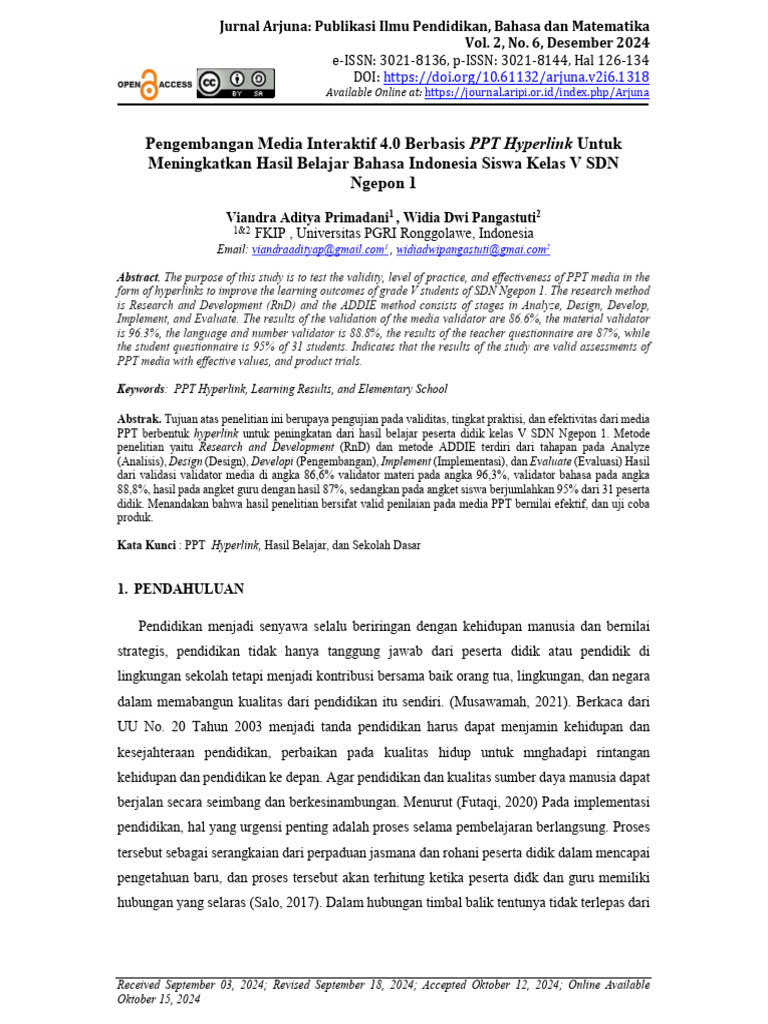 ARJUNA Vol 2 No 6 Des 2024 Hal 126-134 | PDF