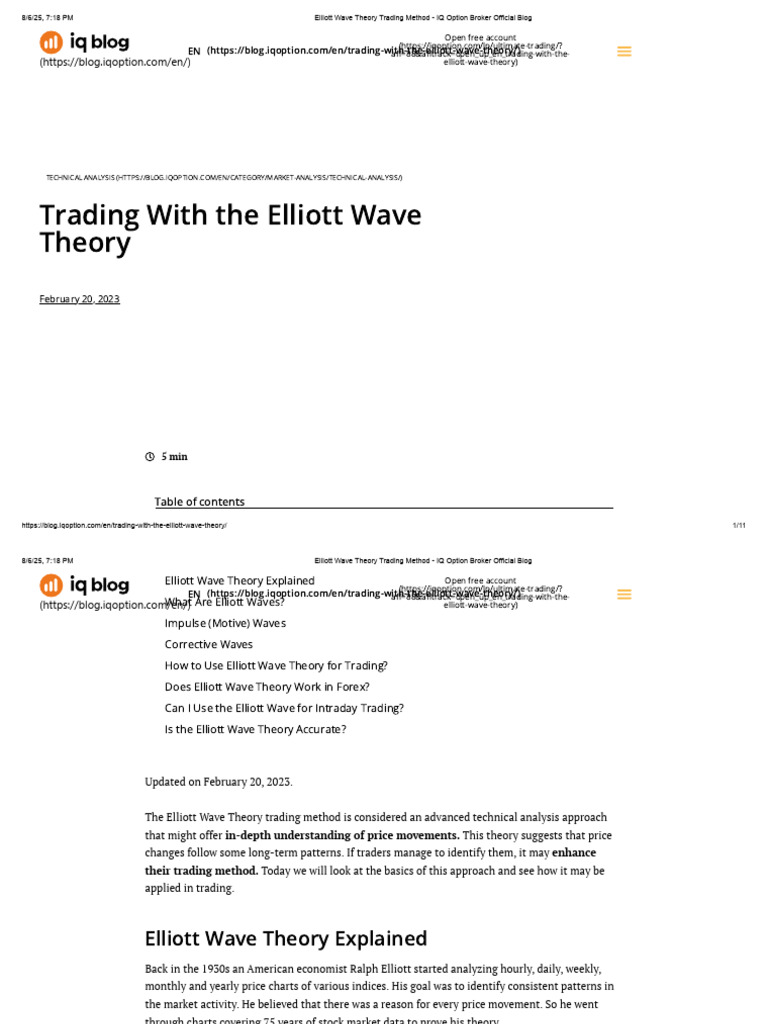 Elliott Wave Theory for Trading Success | PDF | Technical Analysis ...