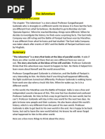 The Adventure - Class 11 (Notes) | PDF | Reality | Energy Level