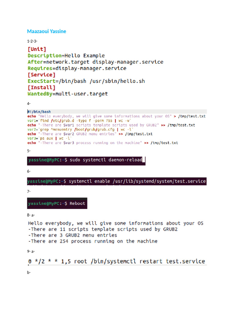 Lab2.2 Unix | PDF