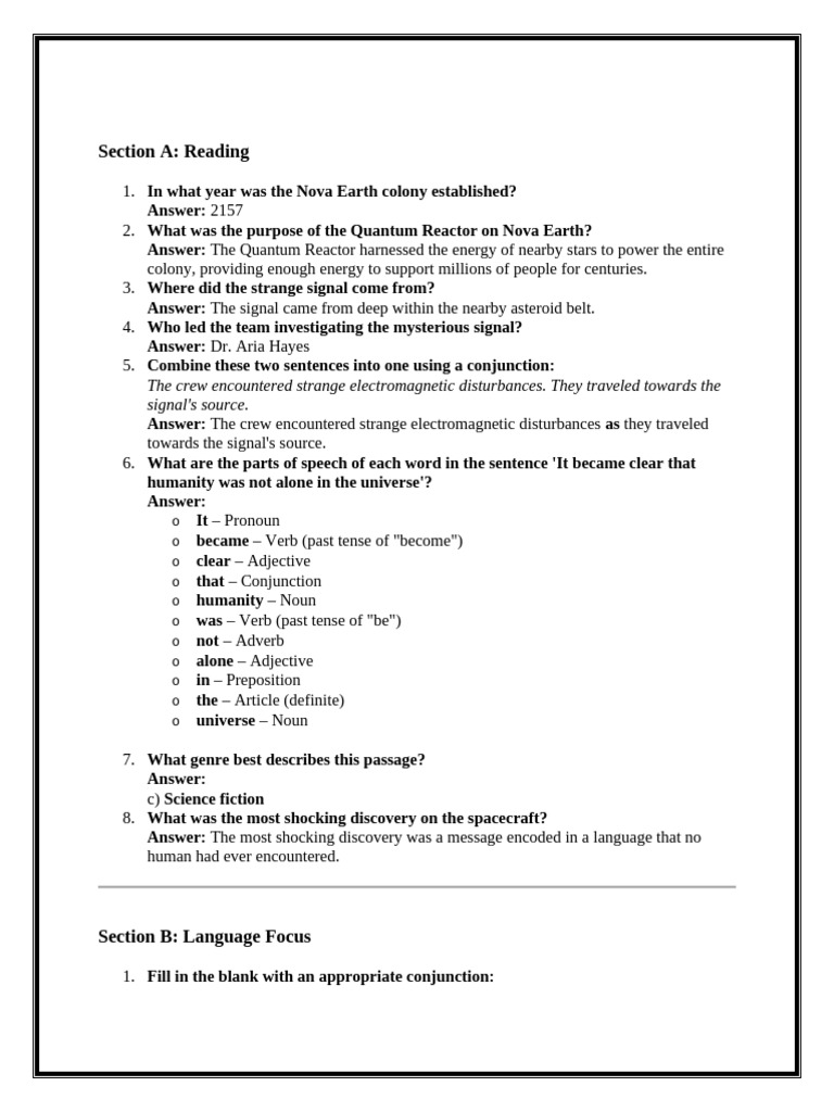 Gvii English p1 - Review Week - Answer Key | PDF | Languages | Foreign ...