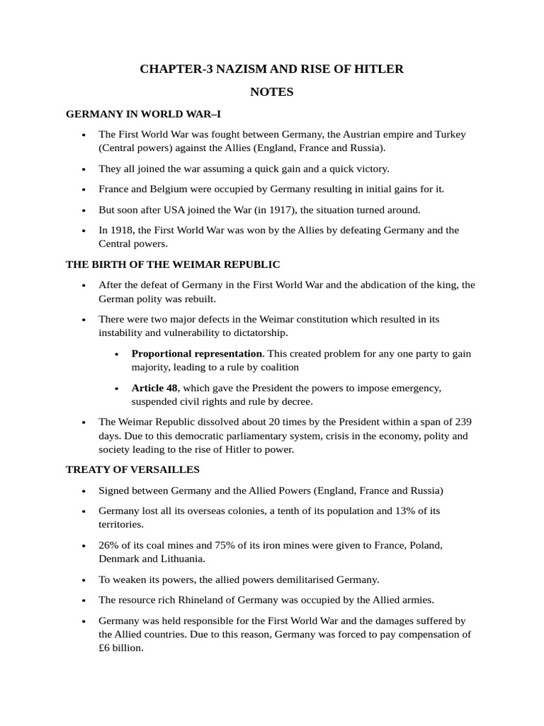 Rise of Hitler and Nazi Ideology | PDF | Nazi Germany | Nazism