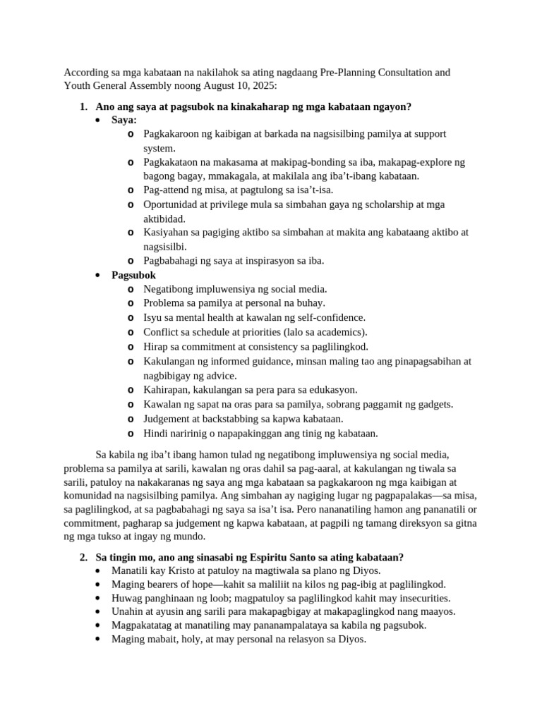 Big Group Sharing | PDF