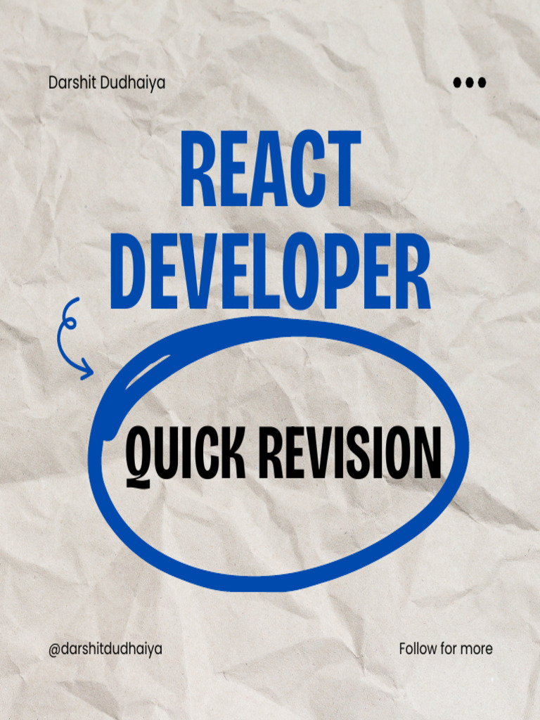 Essential React Developer Guide | PDF