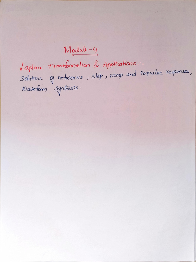 NA Module 4 Notes and Question Bank | PDF