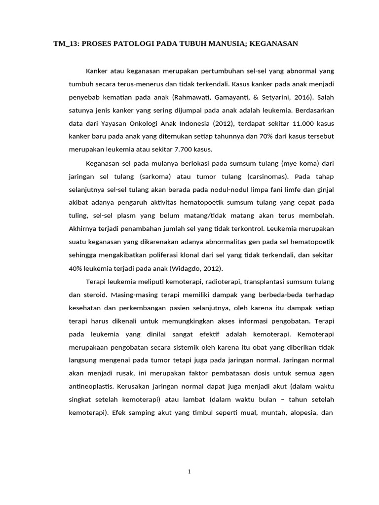 d2e8e-patofis_tm_13_proses-patologi-pada-tubuh-manusia-_keganasan | PDF