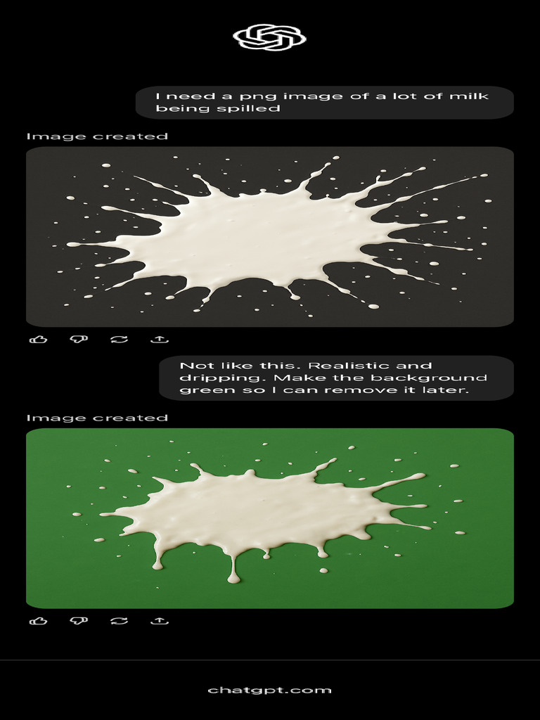 Milk Spill PNG Request | PDF