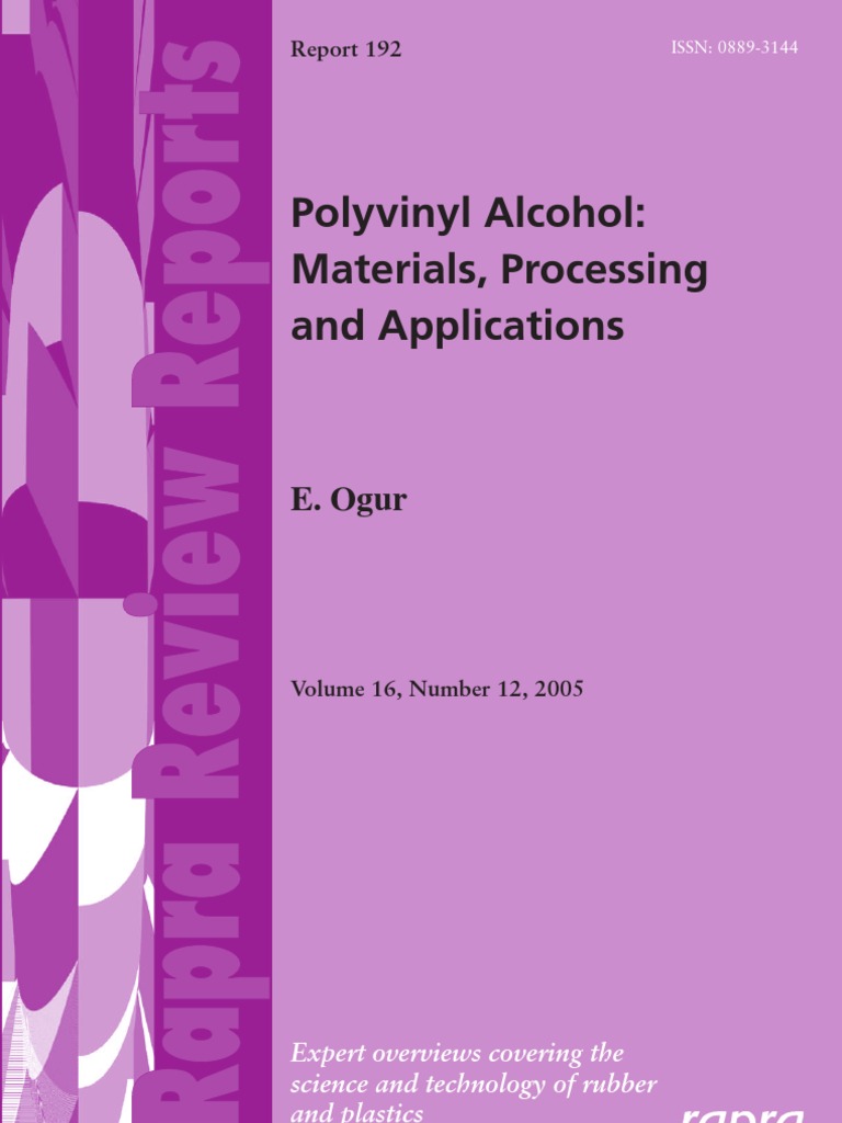 Polyvinyl Alcohol | PDF | Polyvinyl Chloride | Polymerization