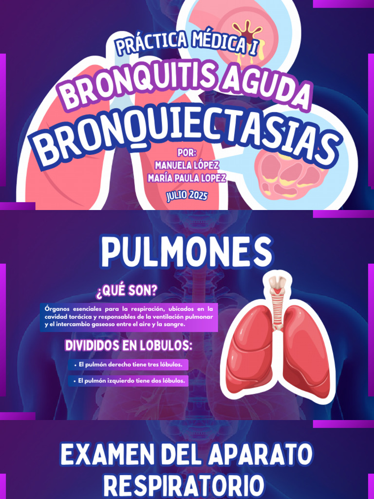 Bronquitis Aguda - Bronquiectasias 20250722 043313 0000 | PDF ...