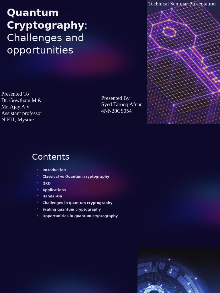 Quantum Cryptography: Challenges & Opportunities | PDF | Quantum ...