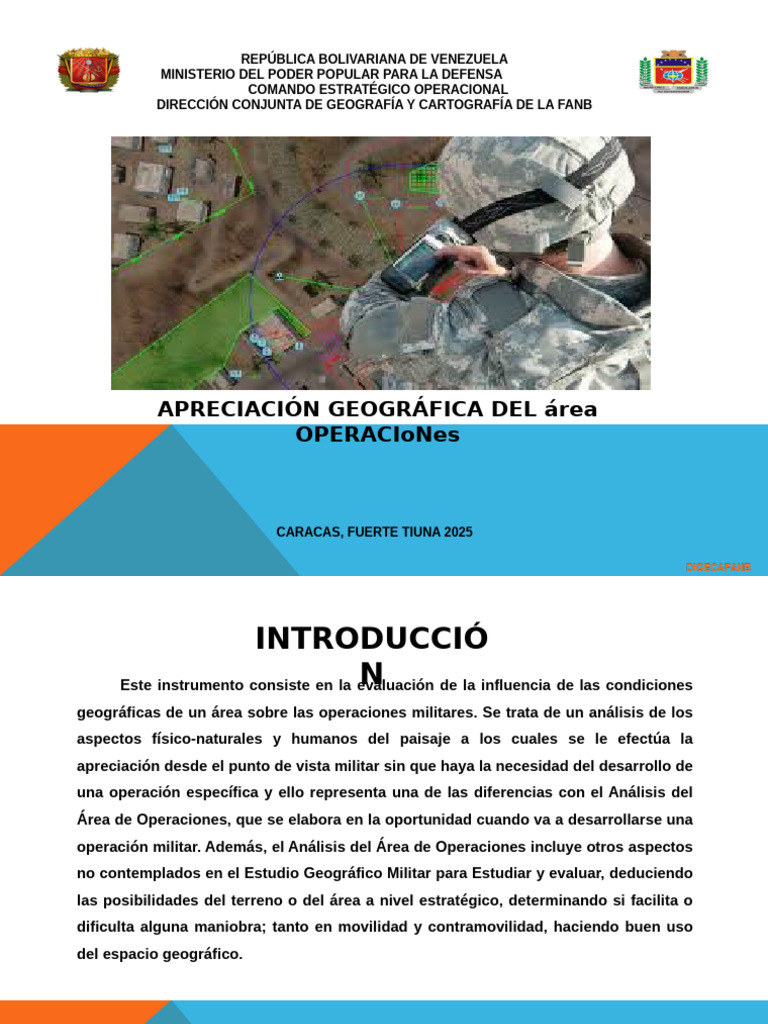 Apreciacion Geografica de La Operación Tactica | PDF | Clima | Puesta ...