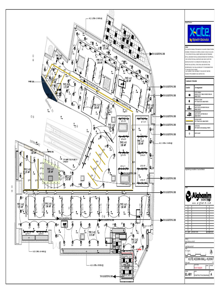 Rt44 1907 - Xcite - Assima Mall - Electrical Layout | PDF | Technical ...