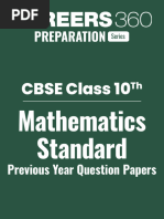 Class x Mathematics (Basic) Supplementary Question Papers (All Sets) 2024-25 | PDF | Area | Circle