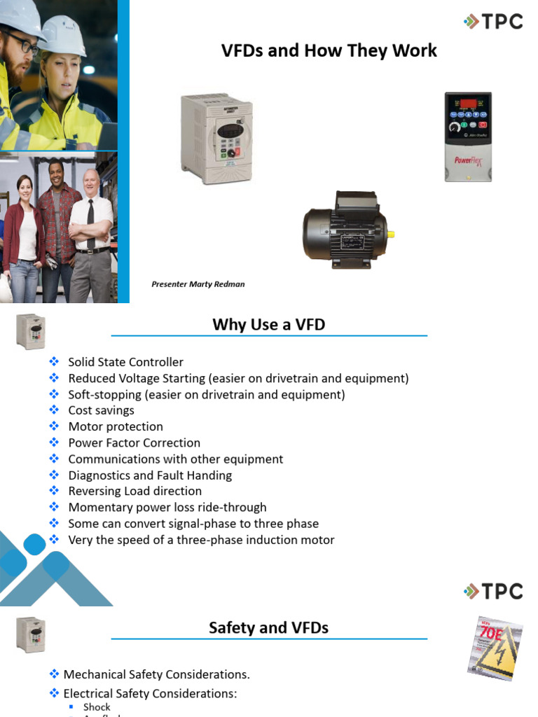 VFDs and How They Work Webinar PDF | PDF | Electrical Wiring | Equipment