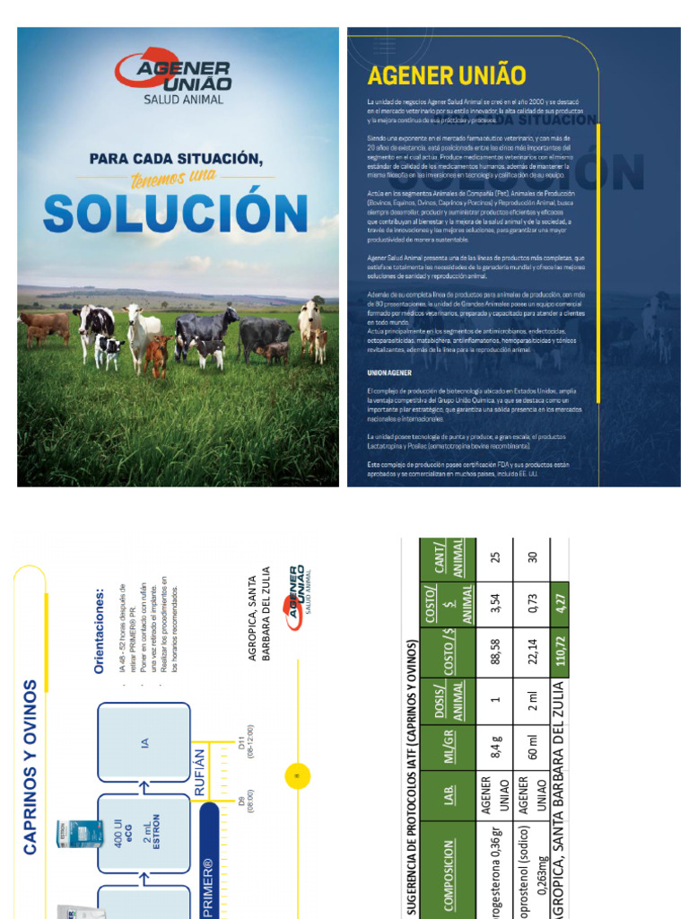 Protocolo IATF Agener para Ganadería | PDF | Sistema endocrino ...