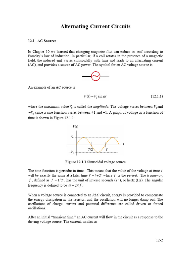 Understanding AC Circuits and Components | PDF | Transformer | Inductor