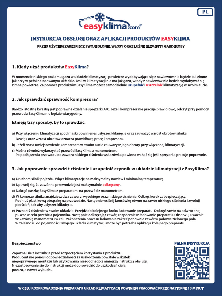 Instrukcja Obslugi Schemat Diagnostyczny PL | PDF