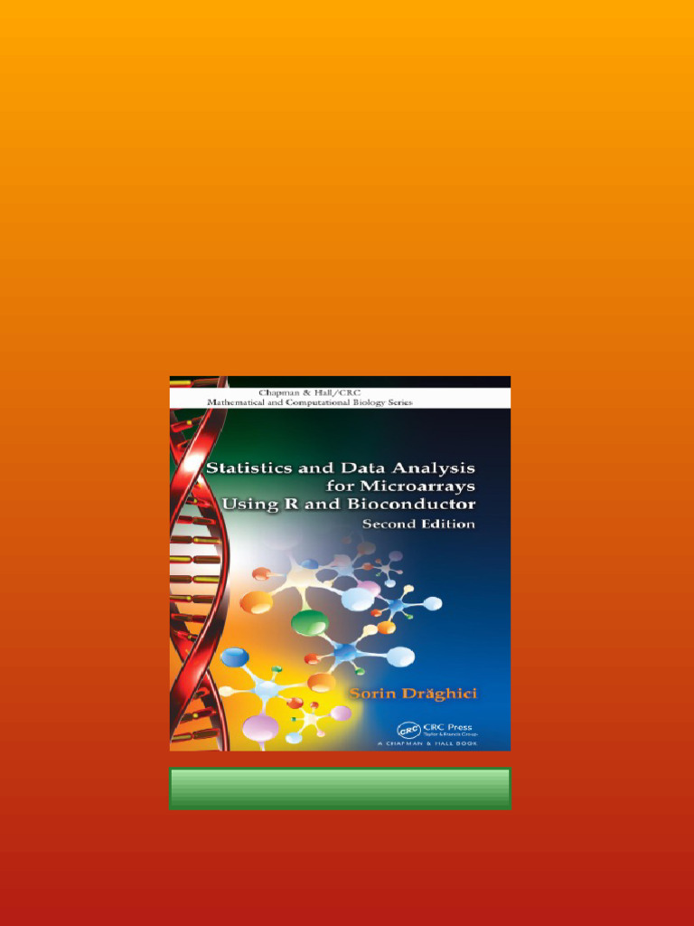 Statistics and Data Analysis For Microarrays Using MATLAB 2nd Edition Draghici PDF Download ...