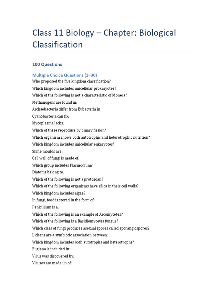 Microbial Classification Overview | PDF | Fungus | Cyanobacteria
