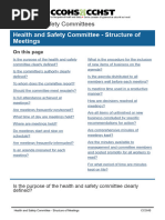 Safety and Health Committee Guidelines | PDF | Occupational Safety And ...