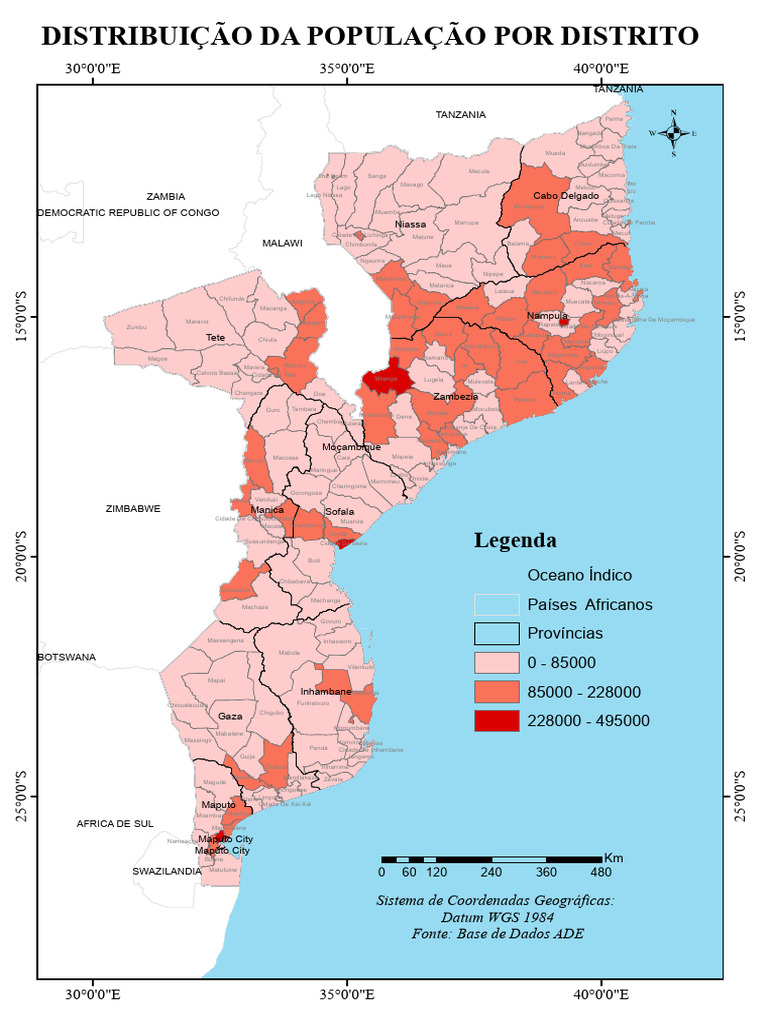 Mapa dos Bairros de Chimoio | PDF