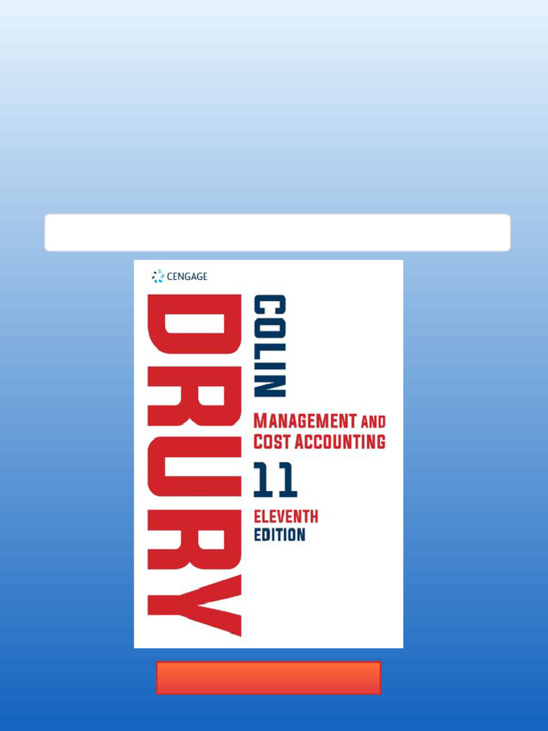 Management and Cost Accounting, 11th Edition Colin Drury PDF Version ...