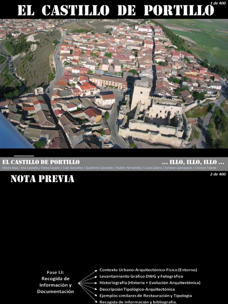 Investigación - Génesis e Historia Del Castillo de Portillo | PDF ...