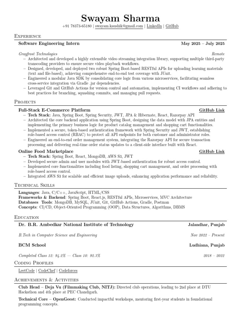 Increff 1 | PDF | Databases | Java (Programming Language)