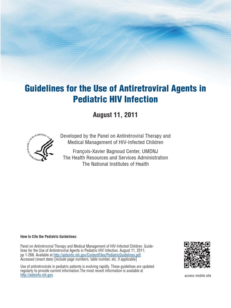 Pediatric Guidelines | PDF | Management Of Hiv/Aids | Hiv/Aids